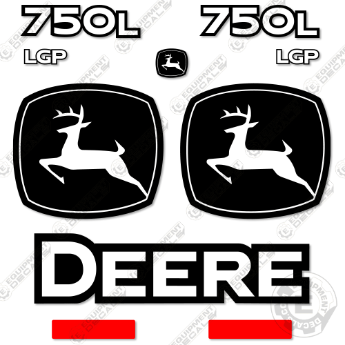 Fits John Deere 750L LGP Decal Kit Dozer – Equipment Decals