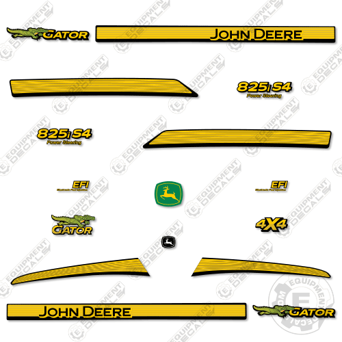 Fits John Deere Gator 825i S4 Decal Kit UTV - WITH DOOR STRIPES ...