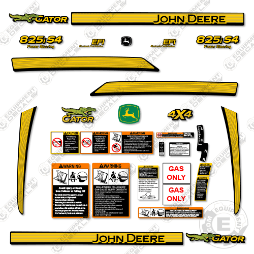 Fits John Deere Gator 825i S4 Decal Kit UTV - WITH DOOR STRIPES ...