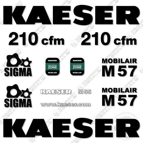 Fits Kaeser M57 Decal Kit Compressor – Equipment Decals