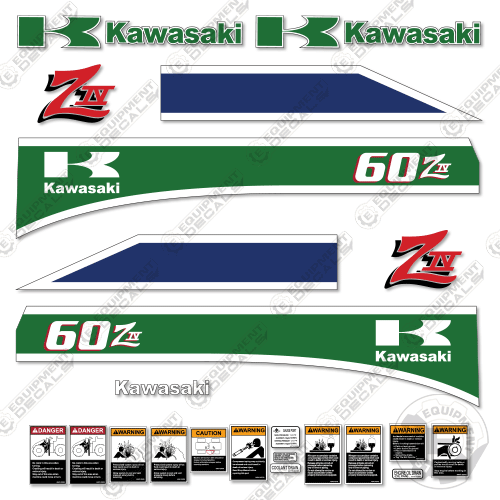 Fits Kawasaki 60ZIV Decal Kit Wheel Loader – Equipment Decals