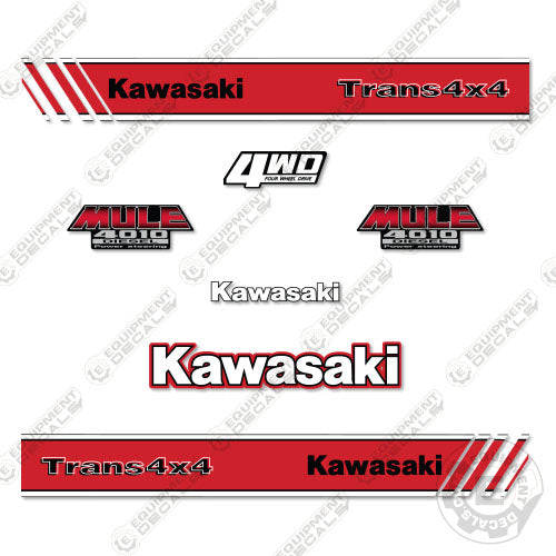 Fits Kawasaki Mule 4010 Diesel Decal Kit UTV – Equipment Decals