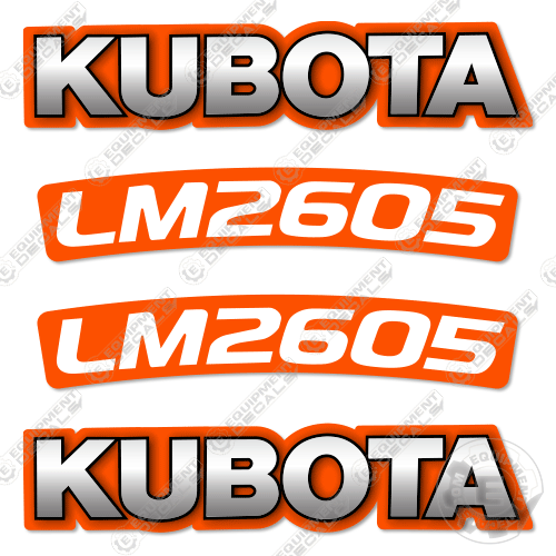 Fits Kubota LM2605 Decal Kit Front End Loader Attachment – Equipment Decals