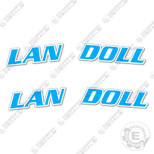 Fits Lan Doll Trailer Decal Kit - 50" Wide – Equipment Decals