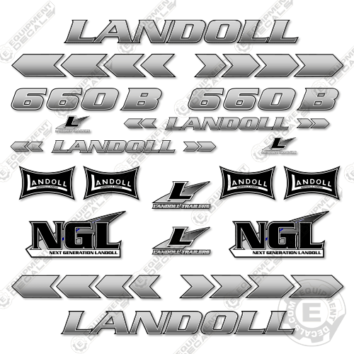 Fits Landoll 660B Decal kit Trailer – Equipment Decals