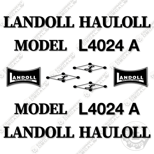 Fits Landoll L4024A Decal kit Trailer – Equipment Decals