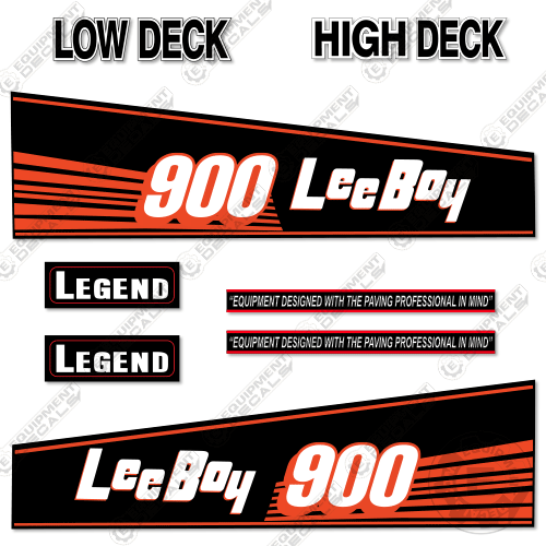 Fits LeeBoy 900ST Decal Kit Asphalt Paver – Equipment Decals