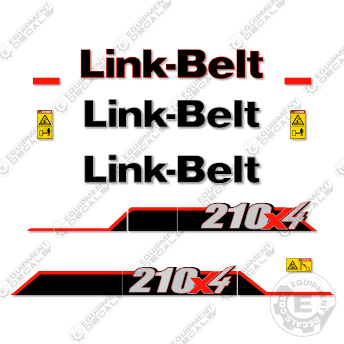 Fits Link-Belt 210X4 Decal Kit Excavator – Equipment Decals