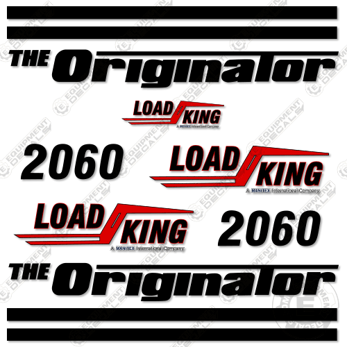 Fits Load King 2060 Belly Dump Trailer Decal Kit – Equipment Decals