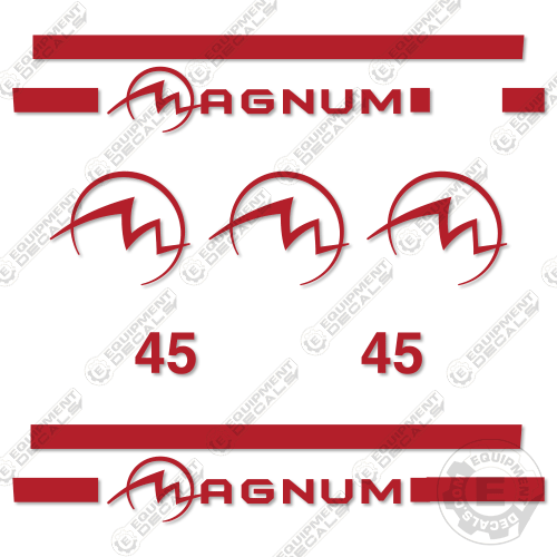 Fits Magnum 45 Decal Kit Generator – Equipment Decals