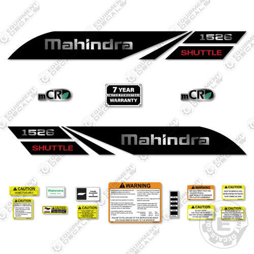 Fits Mahindra 1526 Decal Kit Tractor – Equipment Decals