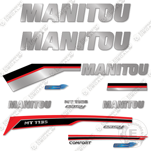 Fits Manitou MT1135 Decal Kit Telescopic Forklift – Equipment Decals