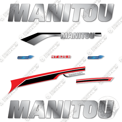 Fits Manitou MT625H Decal Kit Telescopic Forklift – Equipment Decals
