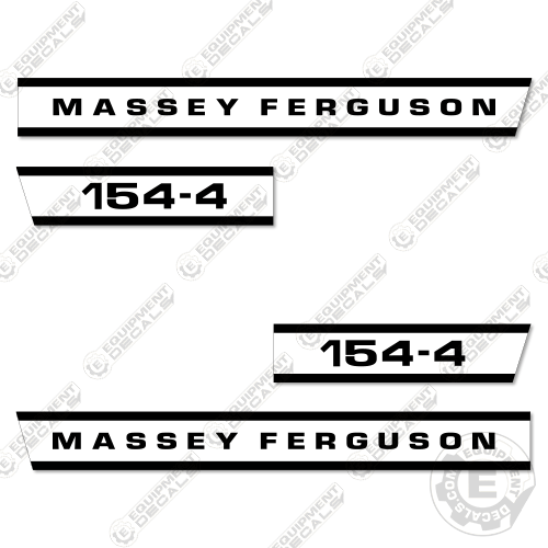 Fits Massey Ferguson 154-4 Decal Kit Tractor – Equipment Decals