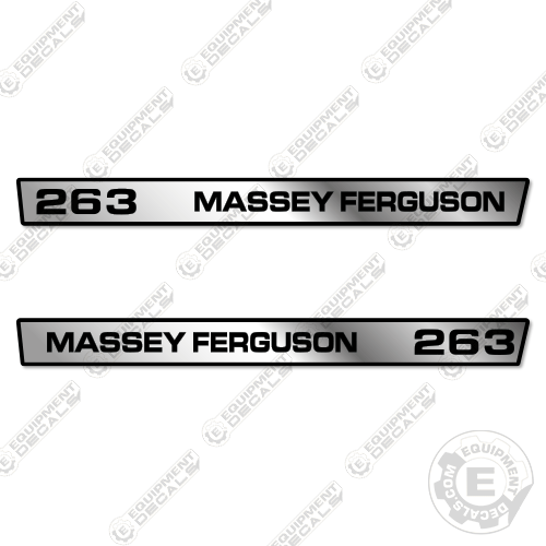 Fits Massey Ferguson 263 Decal Kit Tractor (Silver/Black) – Equipment ...