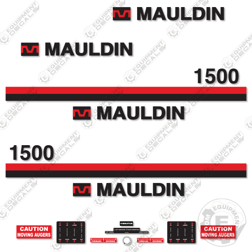 Fits Mauldin 1500 Decal Kit Paver – Equipment Decals