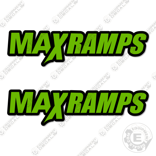 Fits Maxramps Decal Kit Trailer 15" Logos – Equipment Decals