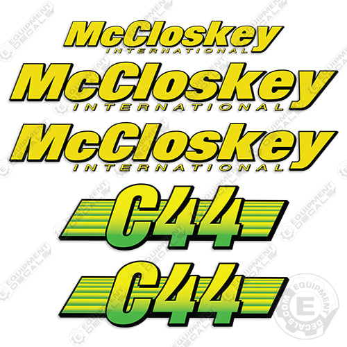 Fits McCloskey International C44 Decal Kit - Crusher – Equipment Decals