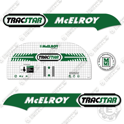 Fits McElroy Tracstar 28 Decal Kit Fusion Machine – Equipment Decals