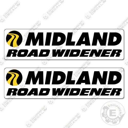Fits Midland Road Widener Logo Decals (Set of 2) – Equipment Decals
