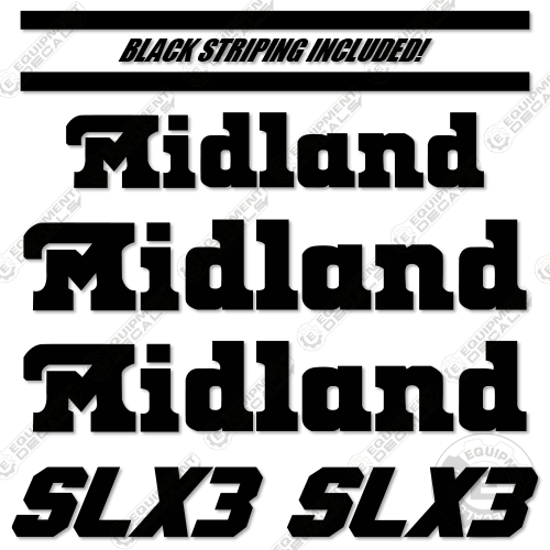 Midland SLX3 Decal Kit Dump Trailer – Equipment Decals