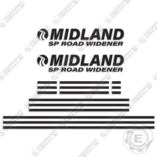 Midland SP Road Widener Decal Kit – Equipment Decals