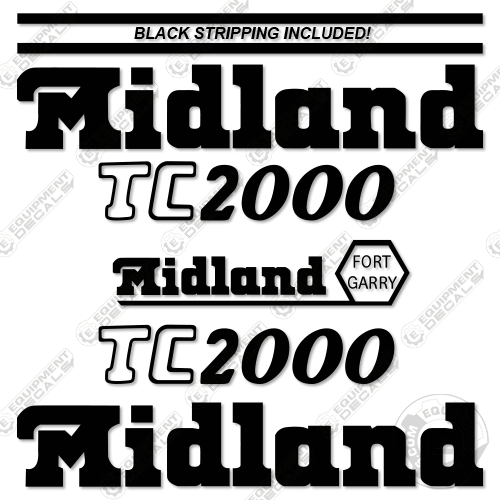 Midland TC2000 Decal Kit Hopper – Equipment Decals