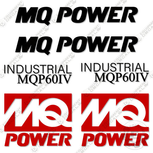 Fits Multiquip MQP60IV Decal Kit Generator – Equipment Decals