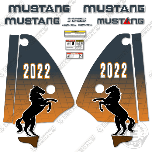 Fits Mustang 2022 Decal Kit Skid Steer – Equipment Decals