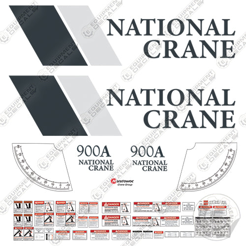 Fits National 900A Decal Kit Crane – Equipment Decals
