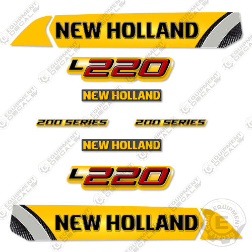 Fits New Holland L220 Decal Kit Skid Steer – Equipment Decals