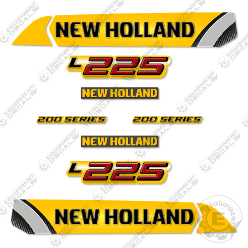 Fits New Holland L225 Decal Kit Skid Steer – Equipment Decals