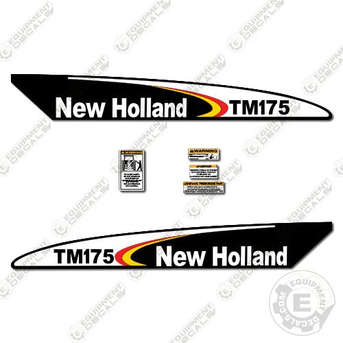 Fits New Holland TM175 Decal Kit Tractor – Equipment Decals