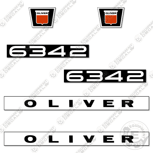 Fits Oliver 6342 Decal Kit Plow – Equipment Decals