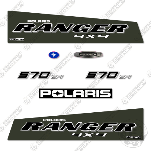 Fits Polaris Ranger 570 EFI Decal Kit Utility Vehicle - 2017 ...