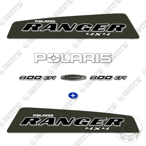 Fits Polaris Ranger 800 4X4 Decal Kit Utility Vehicle – Equipment Decals