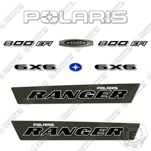 Fits Polaris Ranger 800 EFI 6x6 Decal Kit Utility Vehicle – Equipment ...