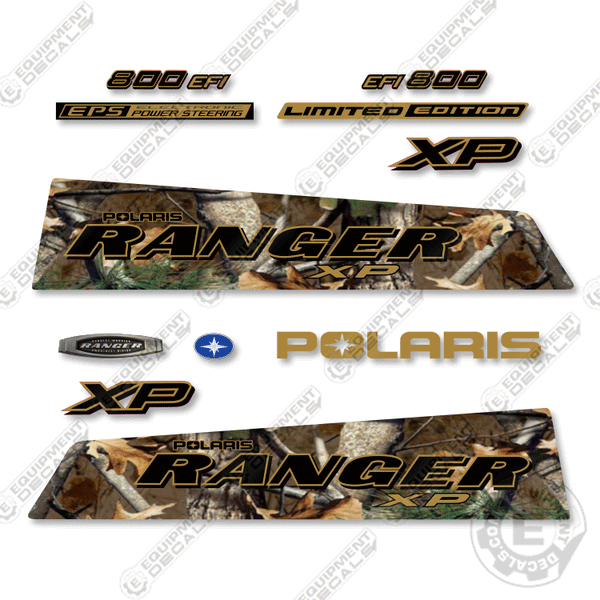Fits Polaris Ranger 800 XP Decal Kit UTV - Limited Edition Pursuit Cam ...