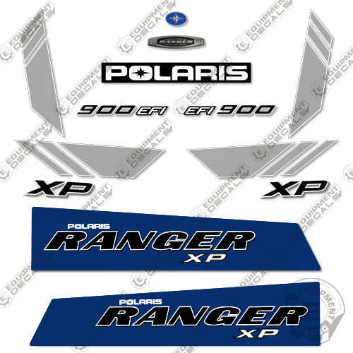 Fits Polaris Ranger 900 EFI XP Decal Kit UTV - 2013 - Blue – Equipment ...