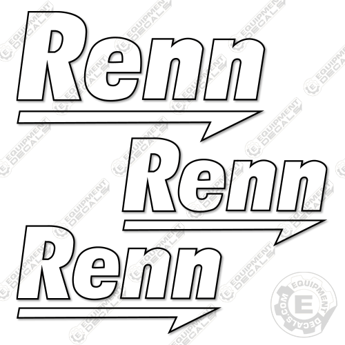 Fits Renn Decal Kit Trailer Logos – Equipment Decals