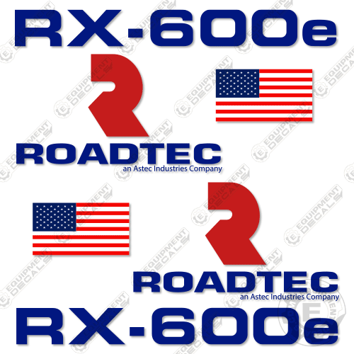 Fits Roadtec RX-600E Decal Kit Cold Planer – Equipment Decals
