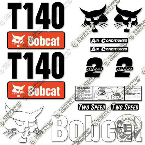 Fits Bobcat T140 Skid Steer Decal Kit – Equipment Decals