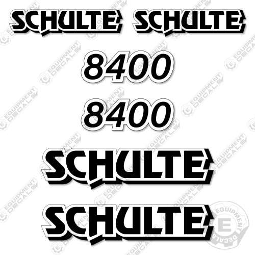 Fits Schulte 8400 Decal Kit Snowblower – Equipment Decals