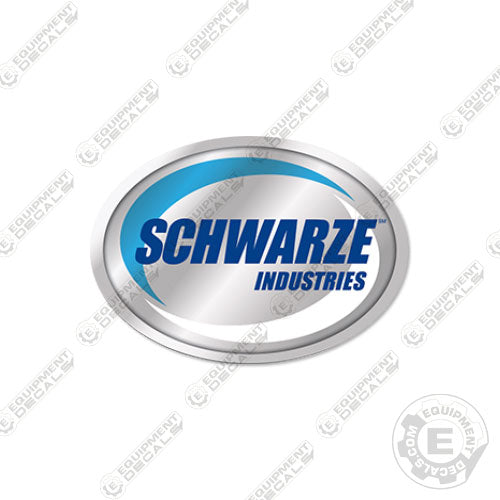 Fits Schwarze 6" Logo Decal Vacuum Sweeper – Equipment Decals