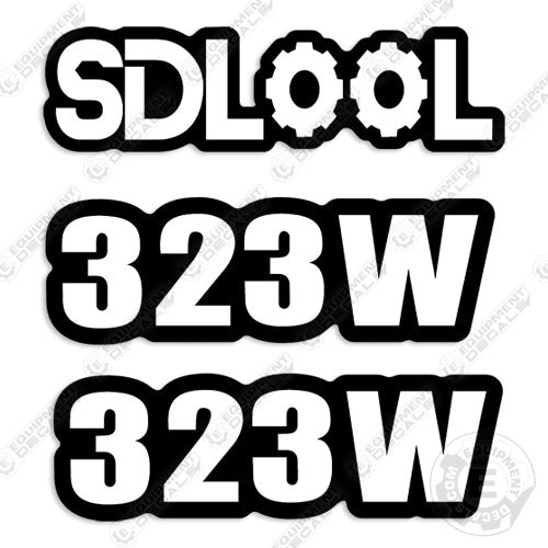 Fits SDLOOL 323W Decal Kit Mini Skid Steer Loader – Equipment Decals