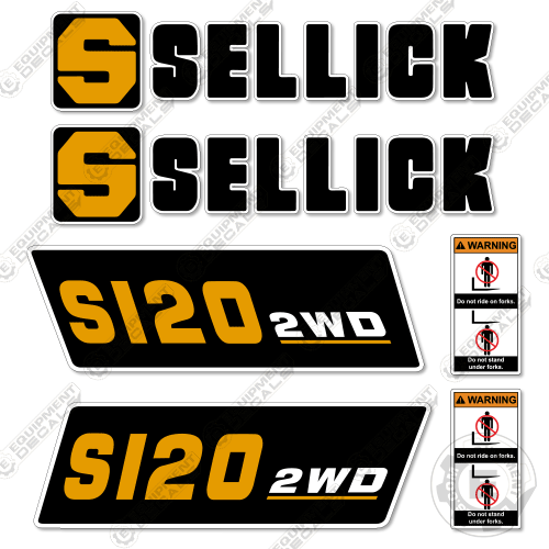 Fits Sellick S120 2WD Decal Kit Forklift – Equipment Decals