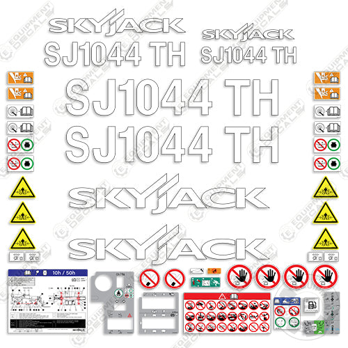 Fits SkyJack SJ1044TH Decal Kit Telehandler (FULL KIT) – Equipment Decals