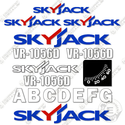 Fits Skyjack VR-1056D Decal Kit Telehandler Forklift – Equipment Decals