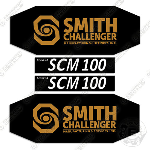 Fits Smith Challenger SCM 100 Decal Kit Sweeper Attachment – Equipment ...