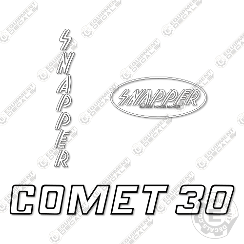 Fits Snapper Comet 30 Decal Kit (307X) Riding Mower – Equipment Decals